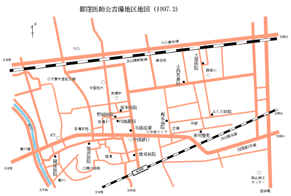 医療機関マップ 吉備地区
